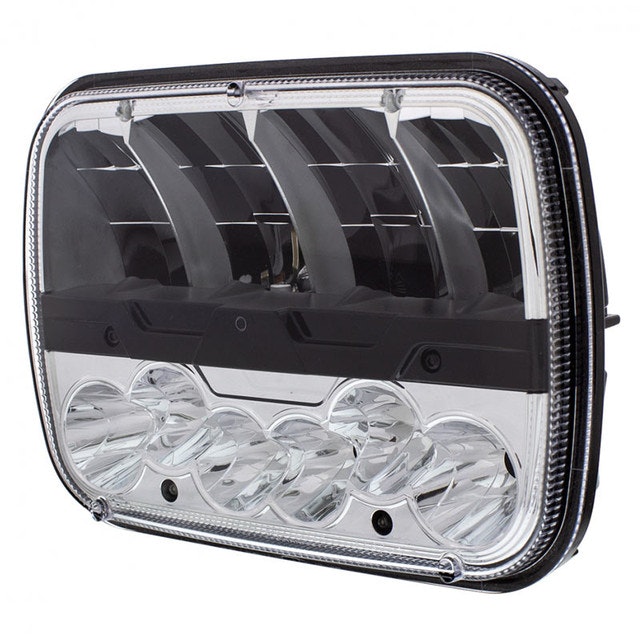 5" X 7" Rectangular Dual Beam LED Headlight By Maxxima - Raney's Truck ...