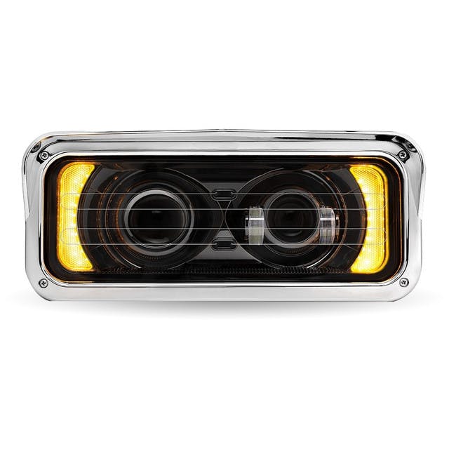 Kenworth W900 T800 T600 Black Projector Headlight Assembly With ...