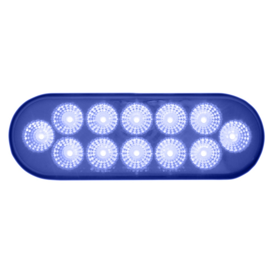 2" Round Dual Revolution Red & Blue LED Marker Light - Raney's Truck Parts