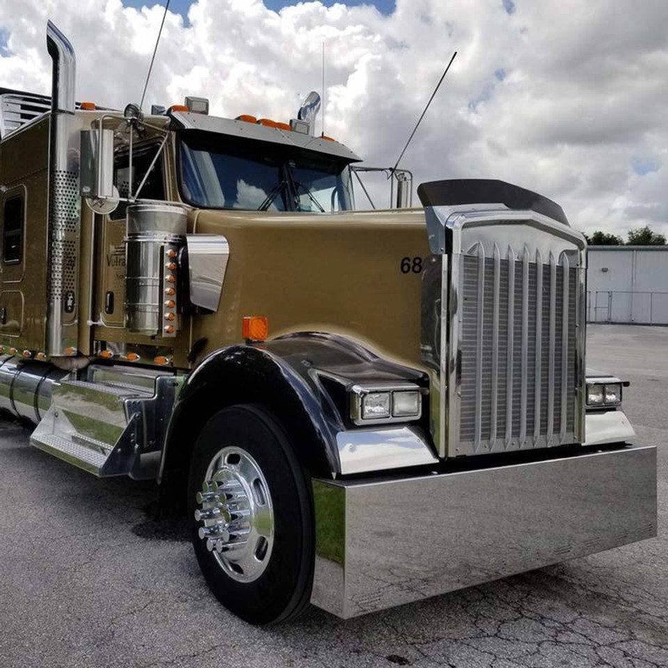 Freightliner Classic & Cabover Chrome Bumper Rolled End By Valley ...