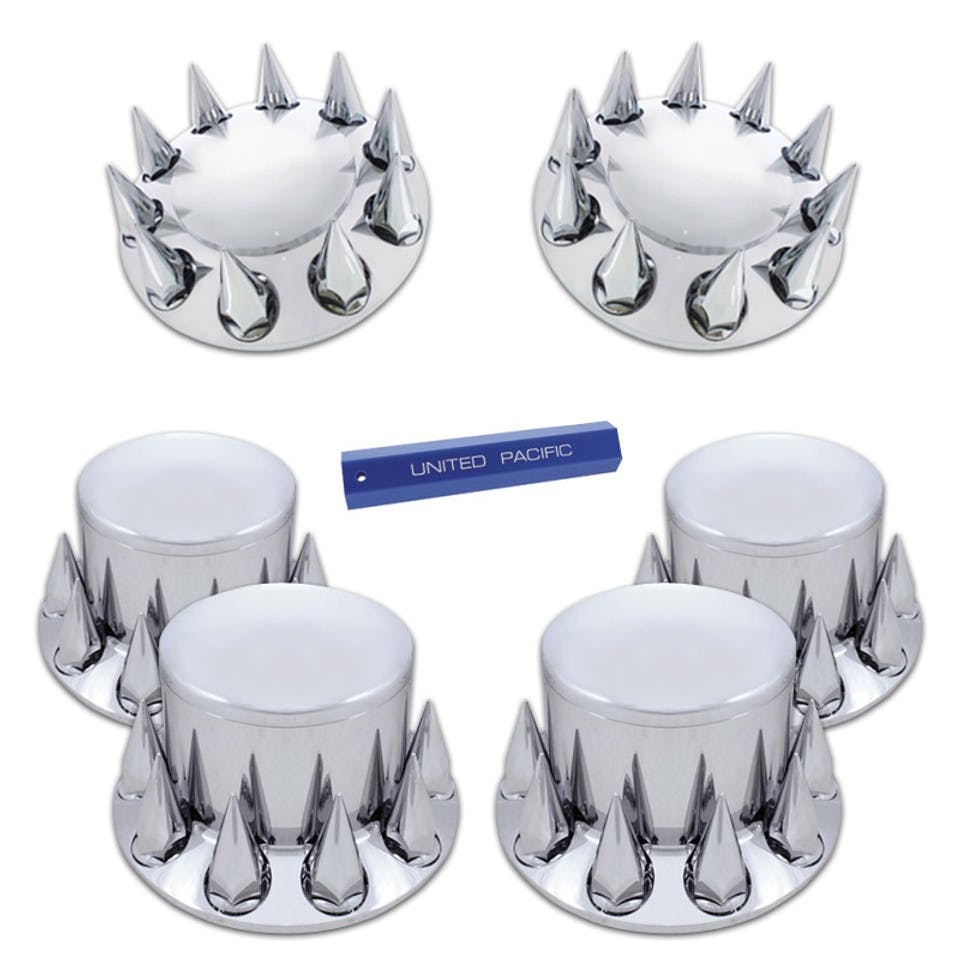 Chrome Rear Axle Wheel Cover w Hubcap & Lug Nut Covers The Gladiator ...