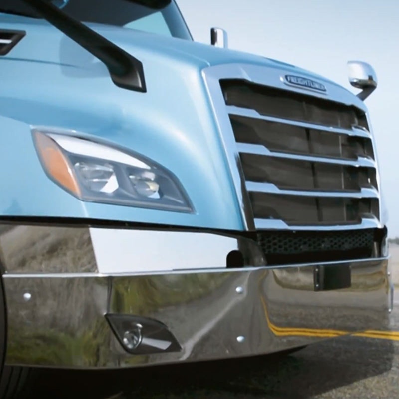 Freightliner Coronado Chrome Plated Bumper 19" to 17" By Valley Chrome ...
