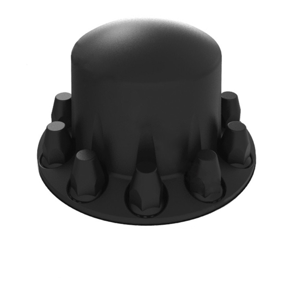 Rear Drive Axle Hub Cover With Flat Top Push-On Lug Nut Covers by Iowa ...