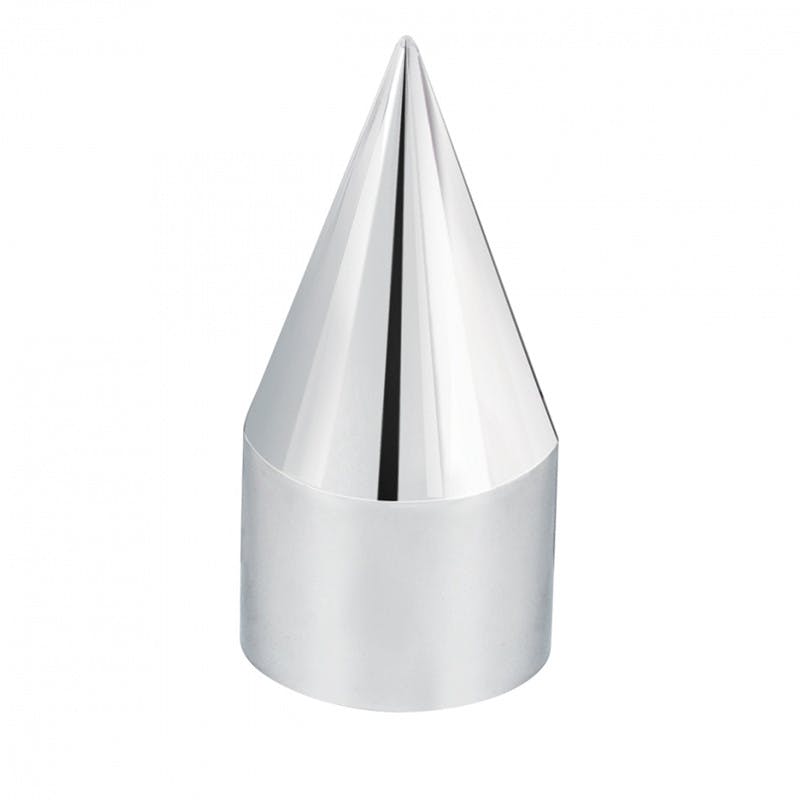 60 Pack of Chrome 1 1/2" Push On Pointed Nut Covers - Raney's Truck Parts