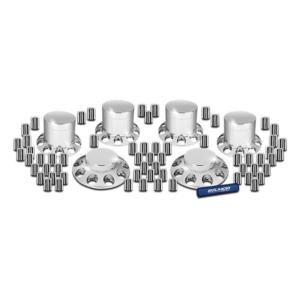 Alcoa Style Chrome One-Piece Front Hub Axle Cover System 086100S ...