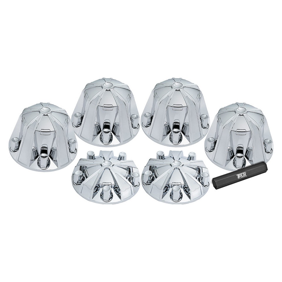 Complete Chrome Axle Cover Kit with Standard Lug Nut Covers - Raney's ...