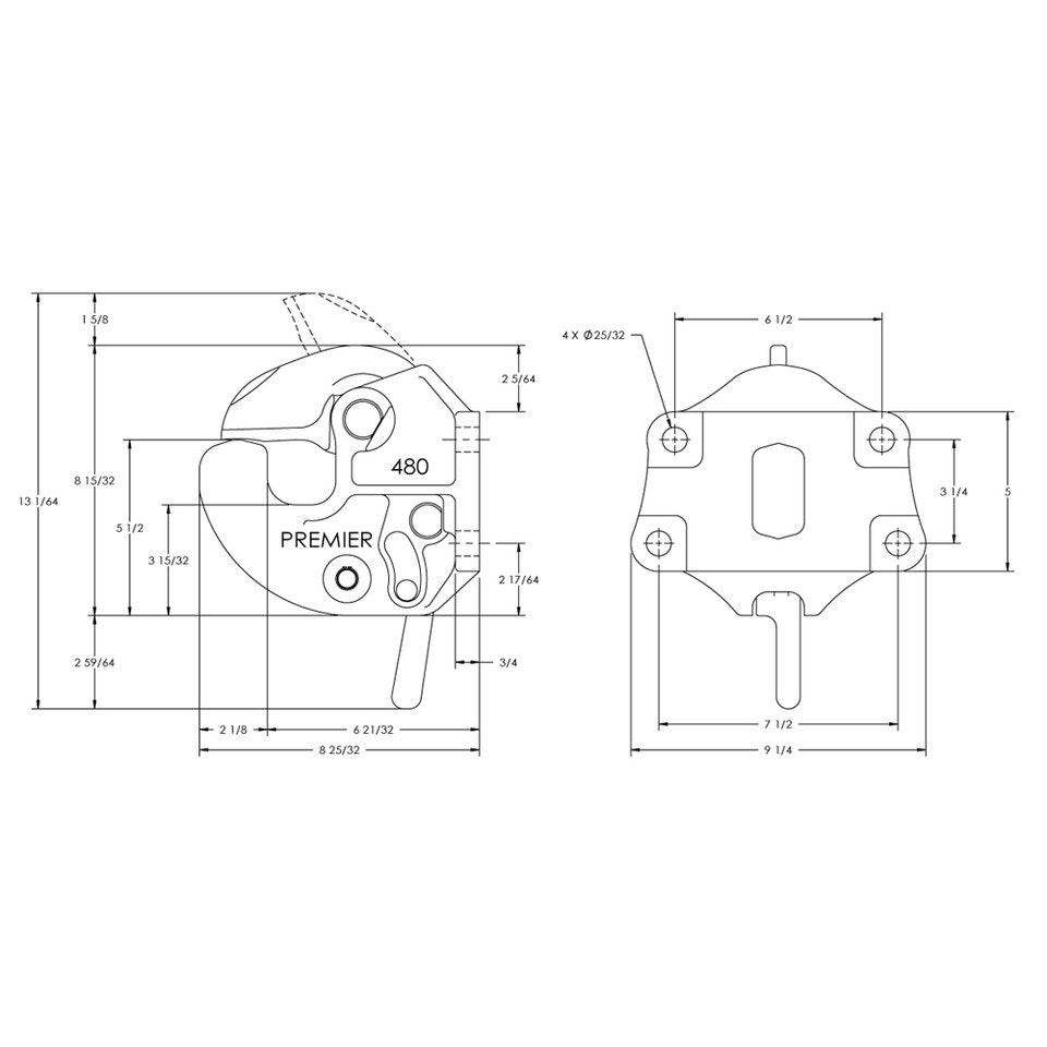 370 Premalloy Pintle Hitch Slack Reducing Coupling By Premier ...
