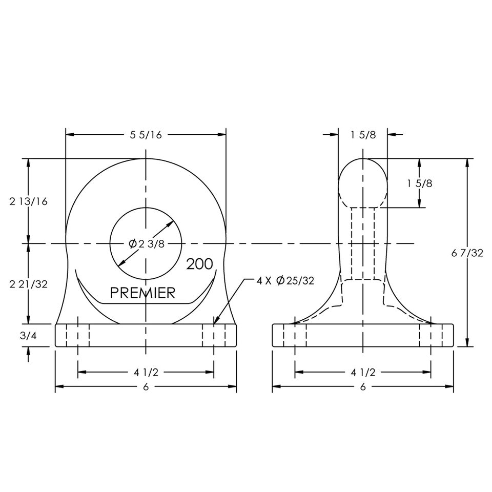 307 Swivel Lunette Ring Drawbar Eye By Premier Manufacturing - Raney's ...