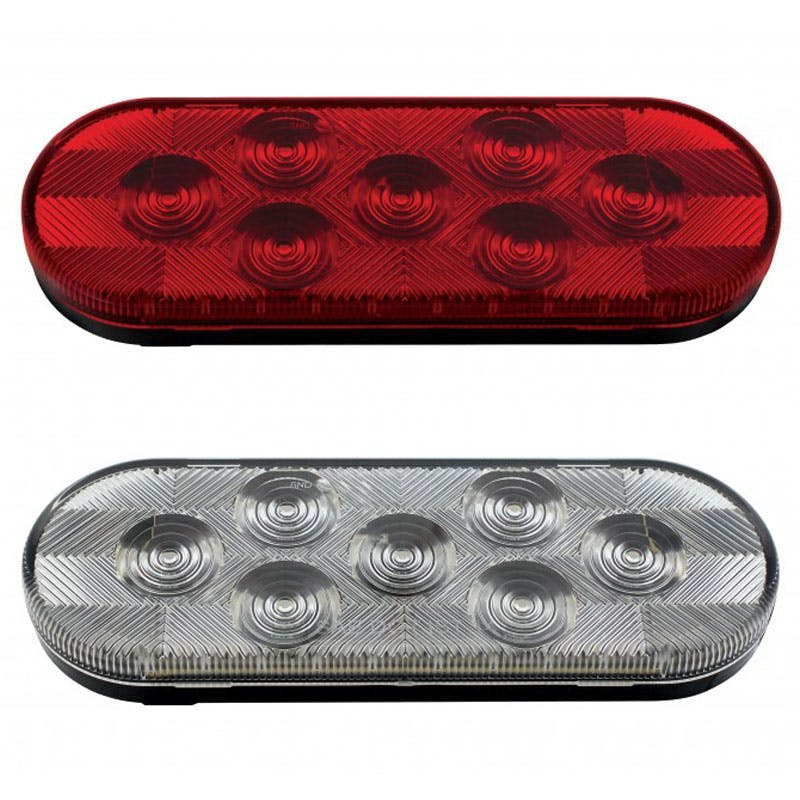 6" Oval STT Red LED Light - Raney's Truck Parts