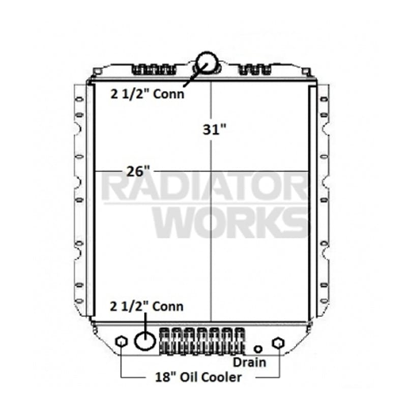International 4700 4900 8100 Radiators | Raney's Truck Parts