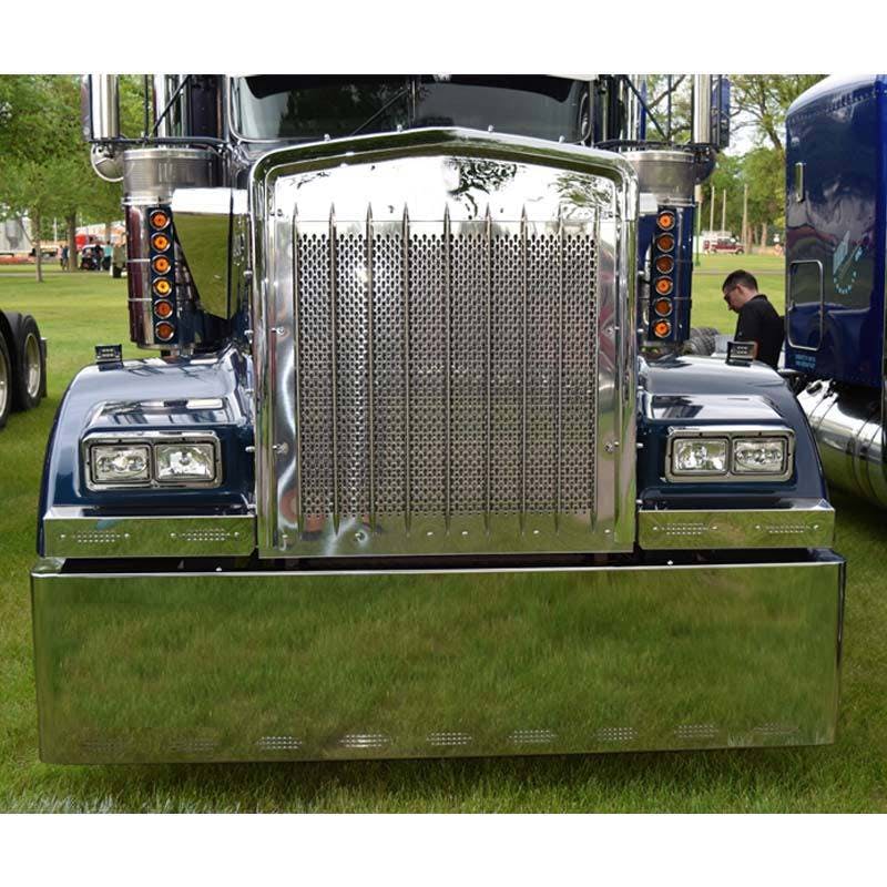 Peterbilt 362 Chrome Boxed End Bumper By Valley Chrome - Raney's Truck ...