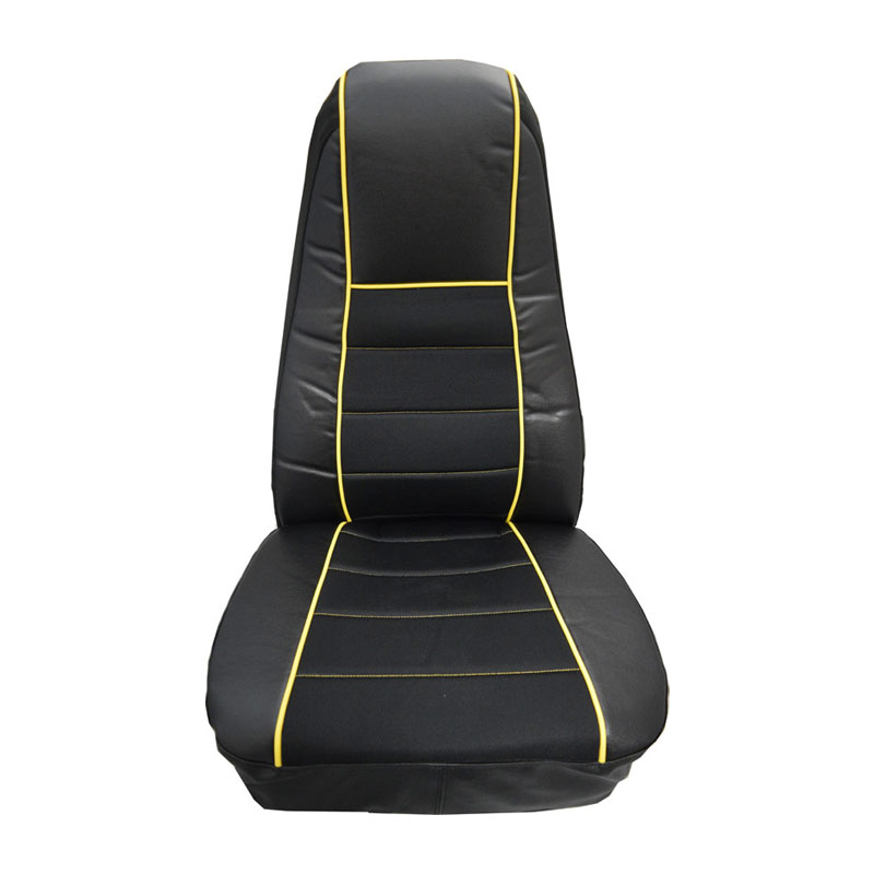 Sport Faux Leather Seat Cover With Front And Back Pockets