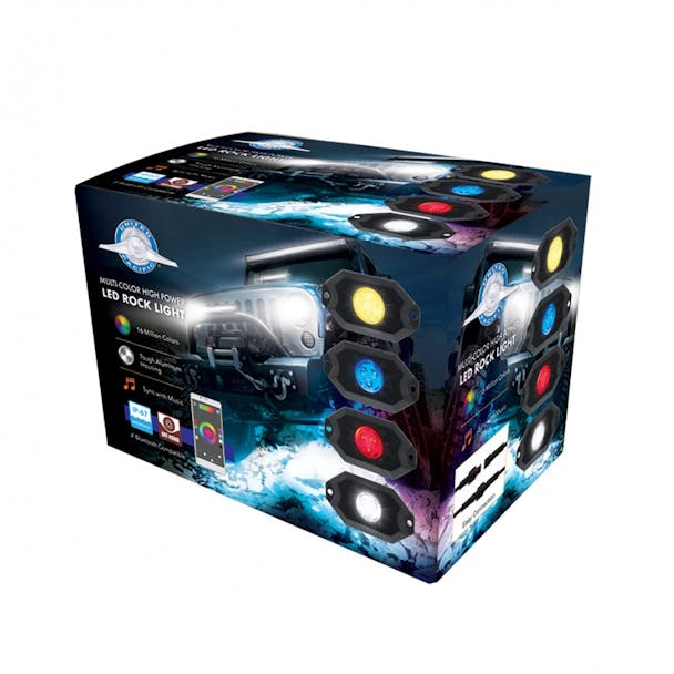 Bluetooth RGB Multi-Color High Power LED Rock Light Kit - Raney's Truck ...