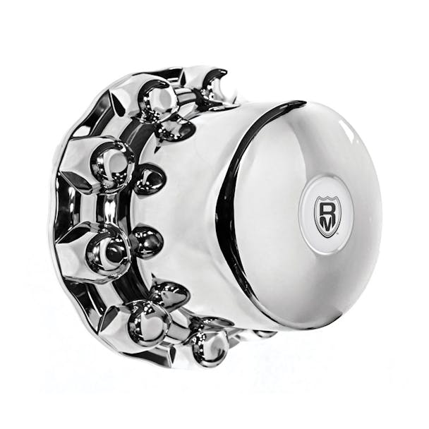 Alcoa Style Chrome One-Piece Rear Hub Axle Cover System 087100S - Raney ...