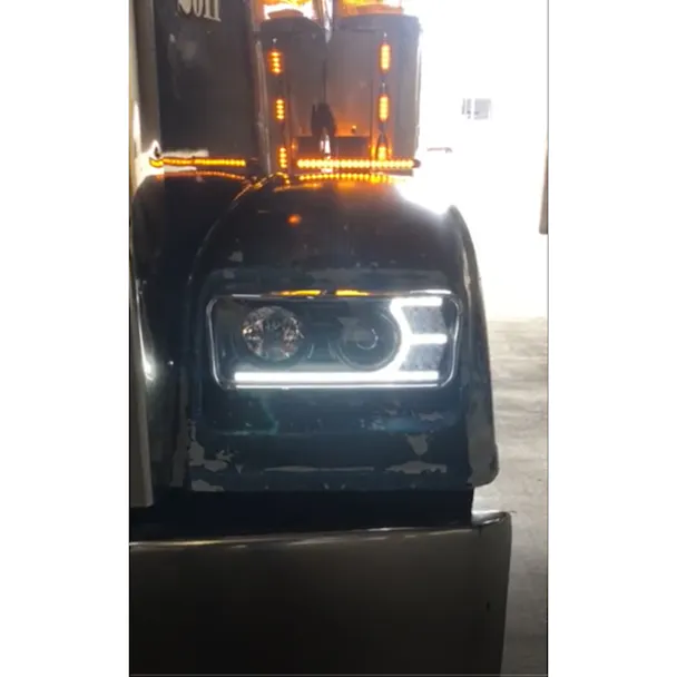 Freightliner Classic LED Projector Blackout Headlights | Turn Signal ...