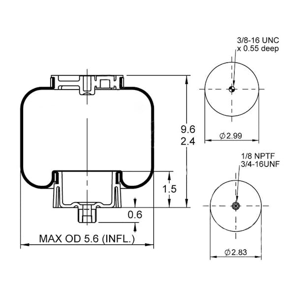 International Volvo Cabin Air Spring 1699064C1 11020074 - Raney's Truck ...