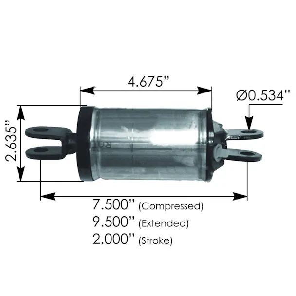 Holland XA FW 5th Wheel Air Cylinder XA2524R131 100102 - Raney's Truck ...