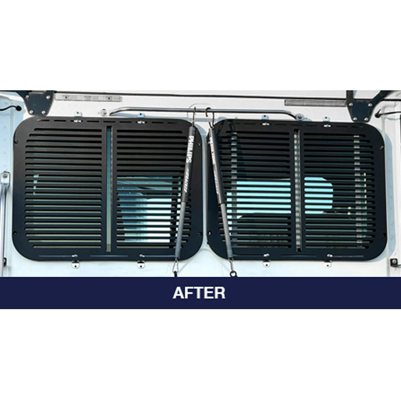 Freightliner Day Cab Stainless Steel Rear Window Guards - Raney's Truck ...