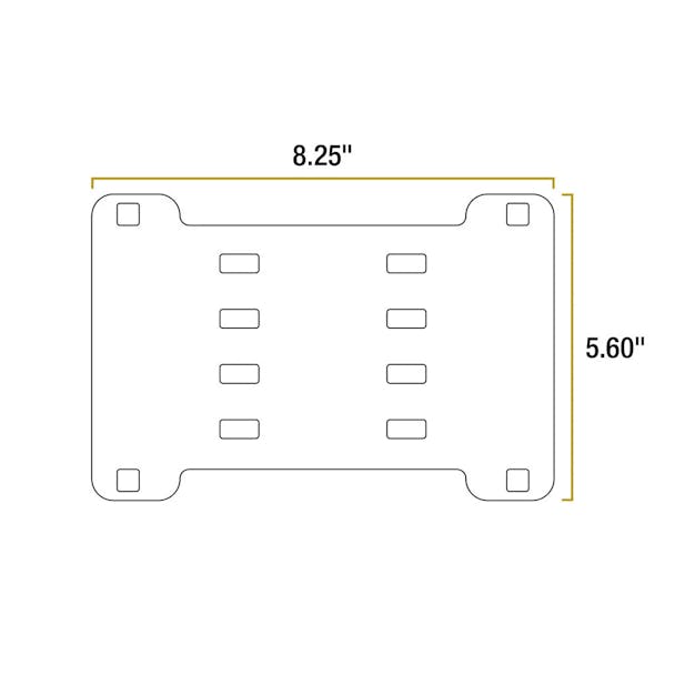 Retrac Universal Grill Guard License Plate Mounting Bracket - Raney's ...