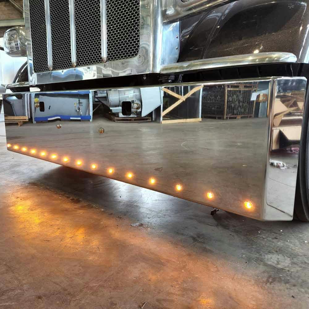 Peterbilt 379 389 Kenworth W990 Chrome Bumper With Light Holes By ...