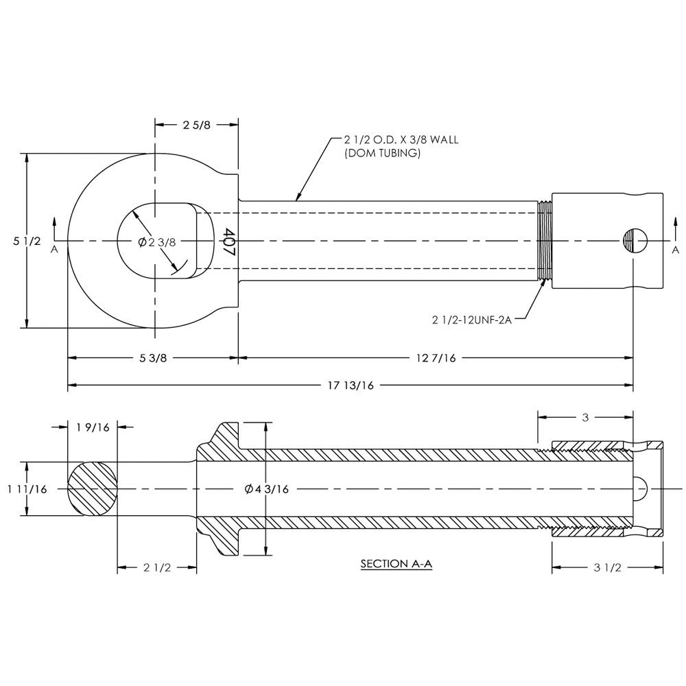 200 Bolt-On Lunette Ring Drawbar Eye By Premier Manufacturing - Raney's ...