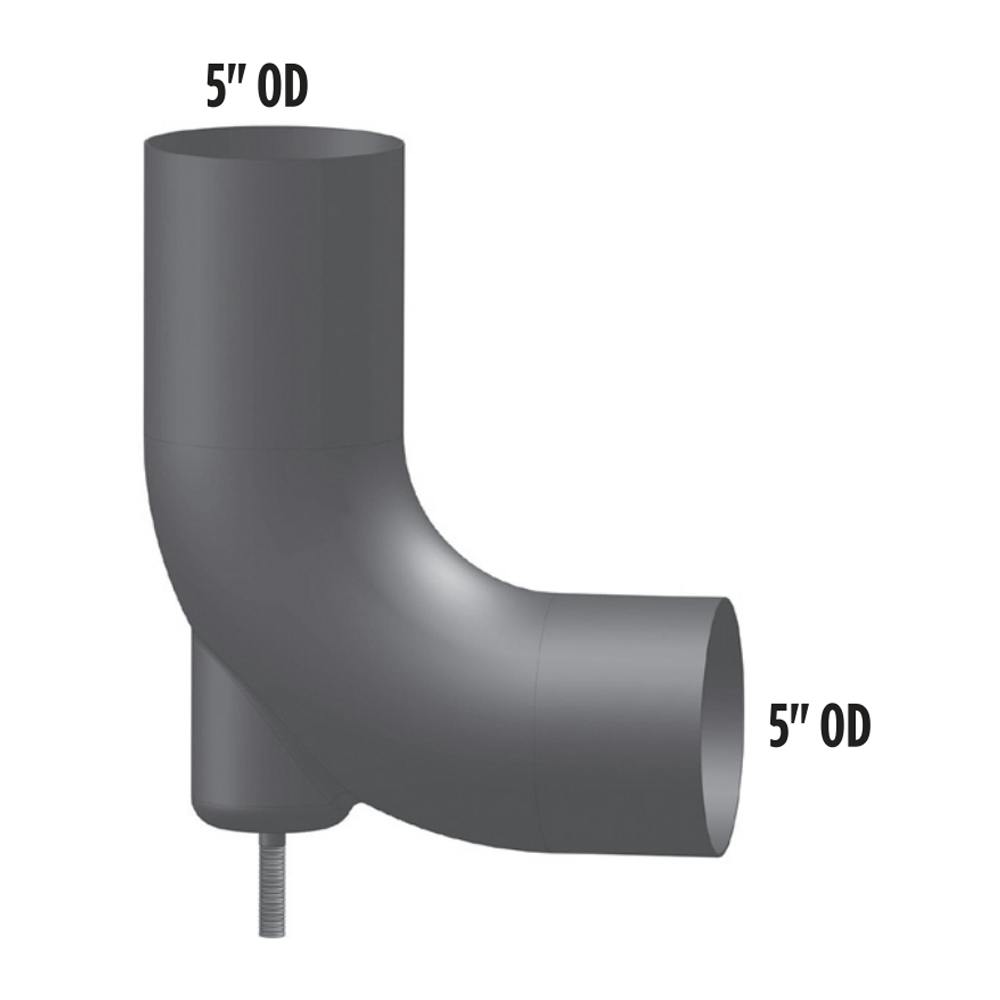 5" 90 Degree Freightliner Chrome Elbow A04-17476-001 - Raney's Truck Parts