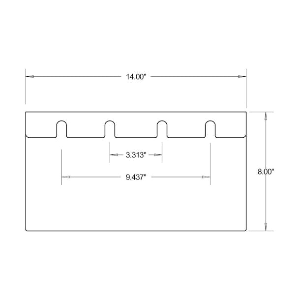 Peterbilt Stainless Steel Hinged License Plate Holder - Raney's Truck Parts