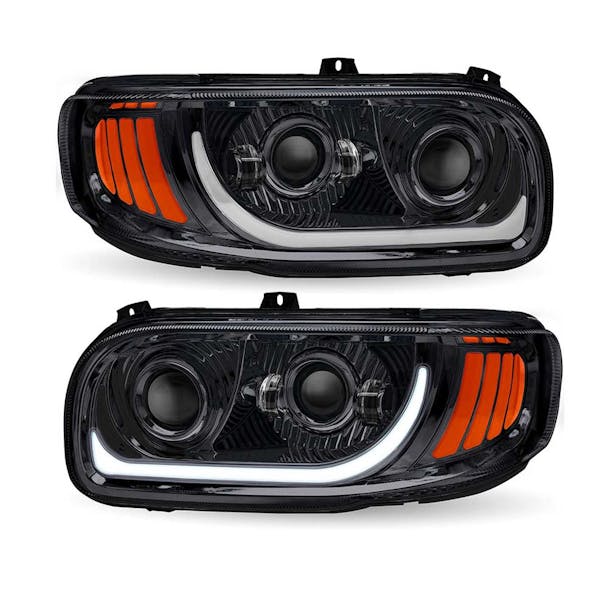 Peterbilt 367/388/389/567/589 Blackout LED Projector Headlights P54 ...