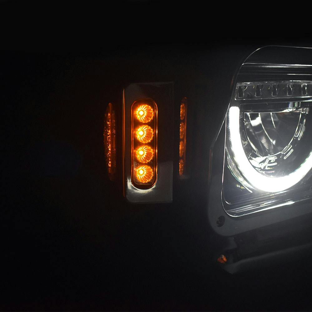 Peterbilt 389 589 367 379 567 359 Blackout LED Headlight Assembly with ...