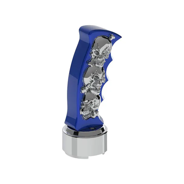 Chrome Skull Pistol Grip Shift Knob With 9/10 Speed Adapter - Raney's ...