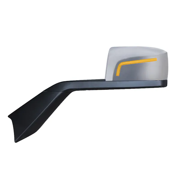 Volvo VNL Heated Chrome Hood Mirror With Sequential LED Turn Signal ...