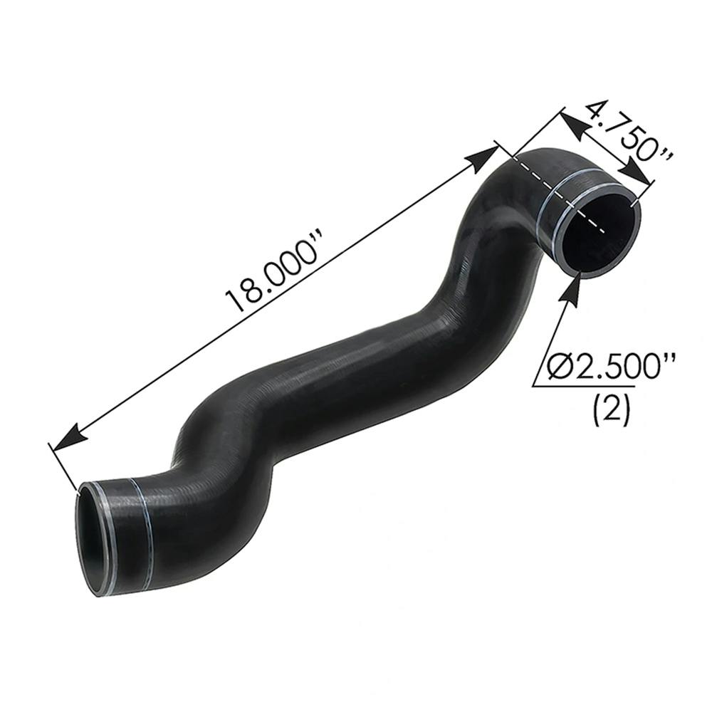 International Radiator Inlet Hose 6119617C1 6119617C2 - Raney's Truck Parts
