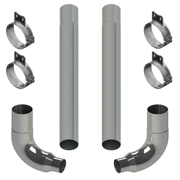 Western Star Constellation 6" Lincoln Chrome Exhaust Kit - Raney's ...