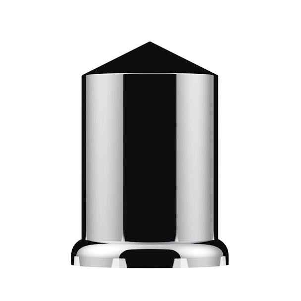 Chrome Plastic 1 1/2" Push On Pointed Lug Nut Cover - Raney's Truck Parts
