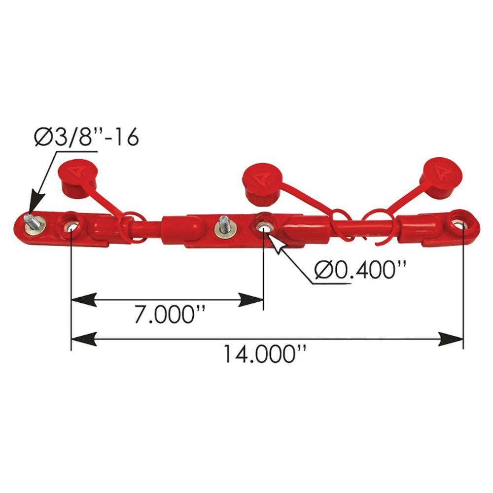 Freightliner Cascadia Overmolded Battery Cable Harness 2/0 14 ...