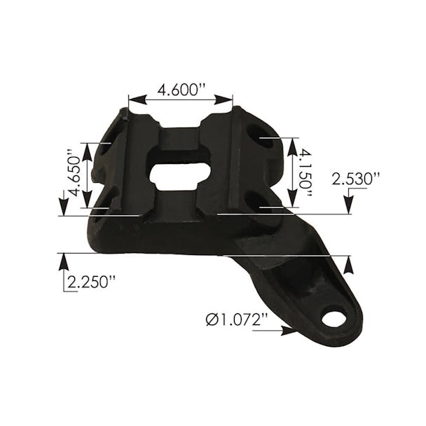 Peterbilt U-Bolt Bottom Plate C166001M00 C16-6001M00 - Raney's Truck Parts