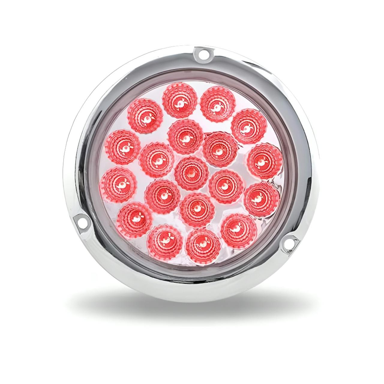 4" Round STT LED Light with Clear Lens - Raney's Truck Parts