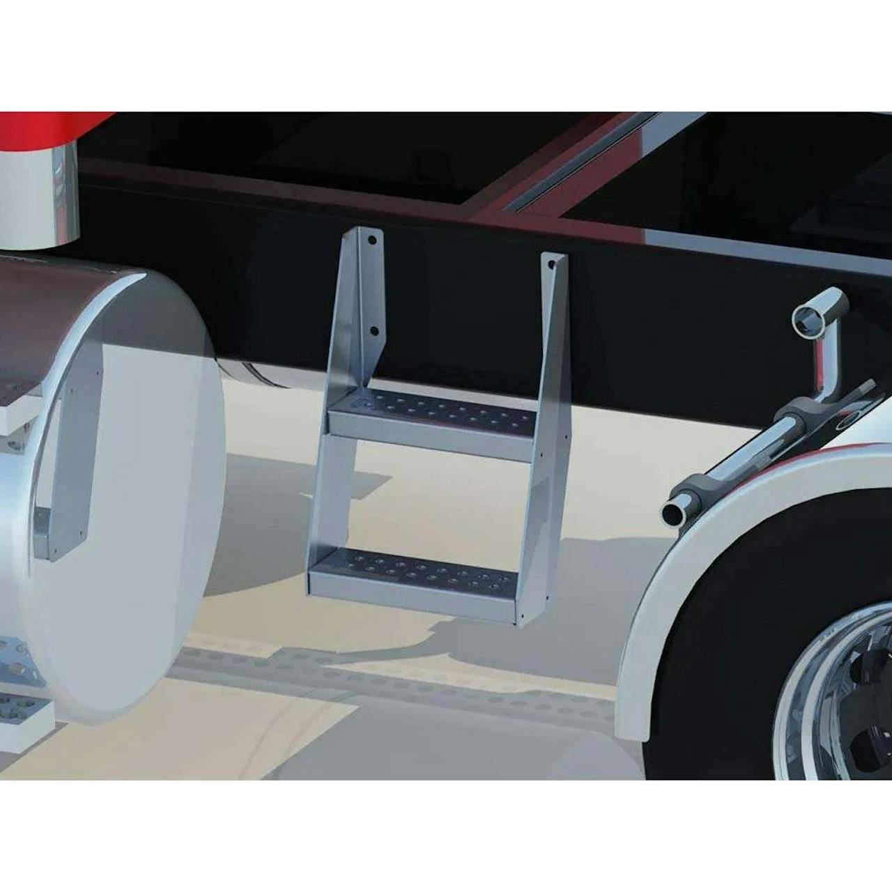 Aluminum Semi Truck Frame Steps - Raney's Truck Parts