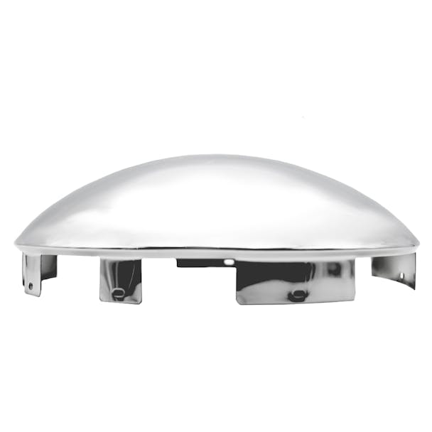 Chrome 6 Notch Dome Style Front Hub Cap - Raney's Truck Parts