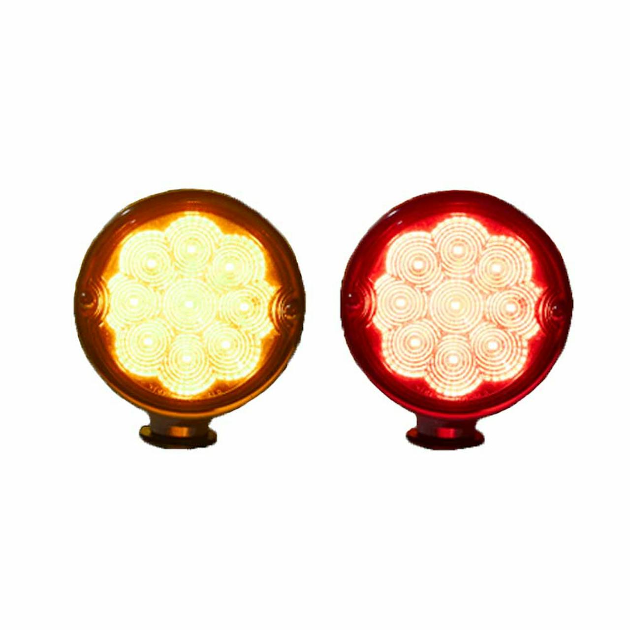 3" Double Face Round Lollipop LED Light Pair - Raney's Truck Parts