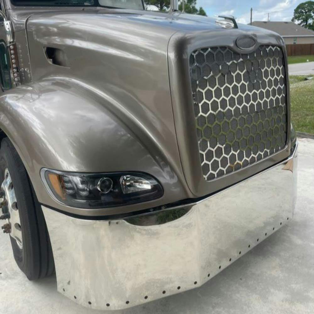 Peterbilt 386 14 Gauge Stainless Steel Hex Mesh Grille - Raney's Truck ...
