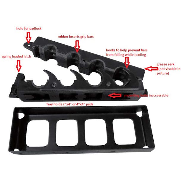 J-Lock 4x4 Load Lock Rack Clamps | Secure, Anti-theft Lockable Storage ...