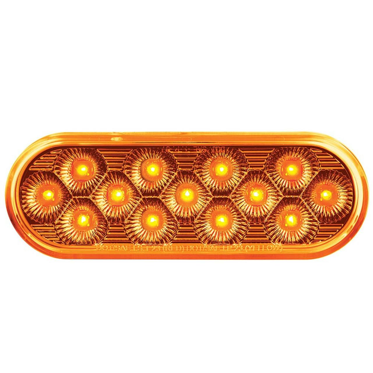 Double Fury 6" Oval Light Amber LED | Raney's