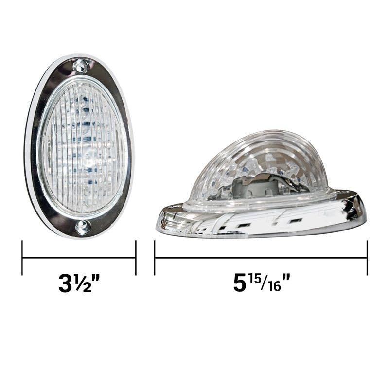 Freightliner Clear Amber LED Bubble Sleeper Marker Light - Raney's ...