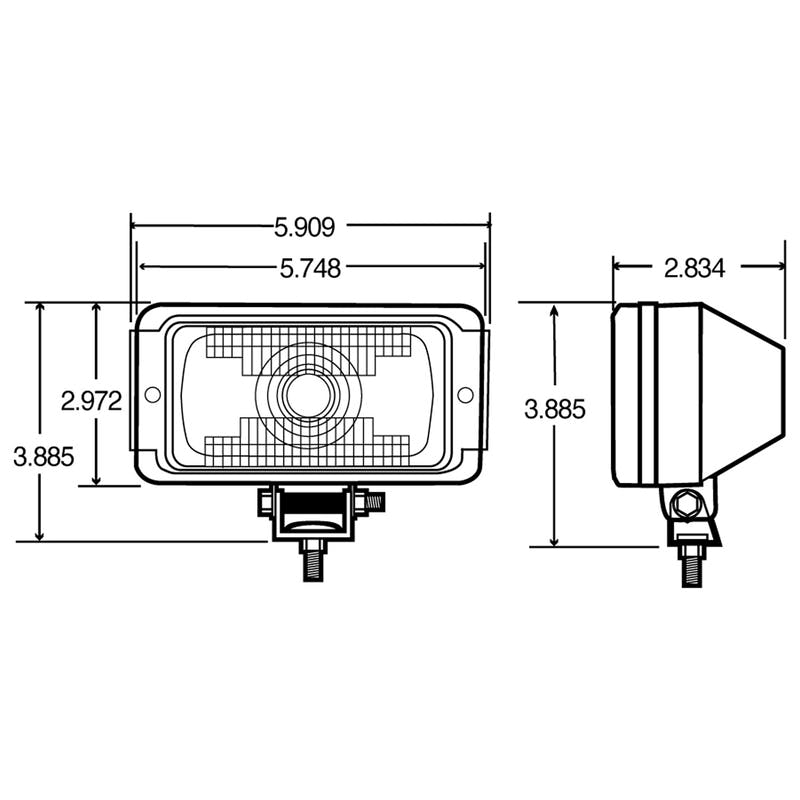 Clear Halogen Fog Light Kit 80526 - Raney's Truck Parts