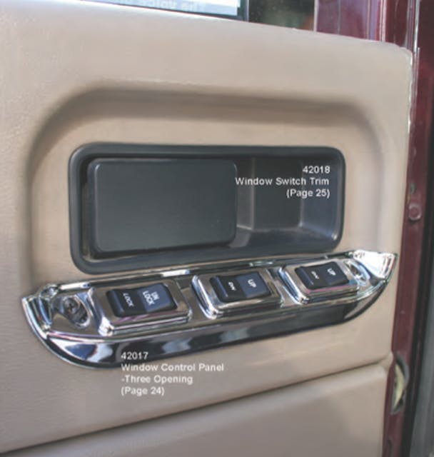 International Chrome Window Control Panel - Raney's Truck Parts