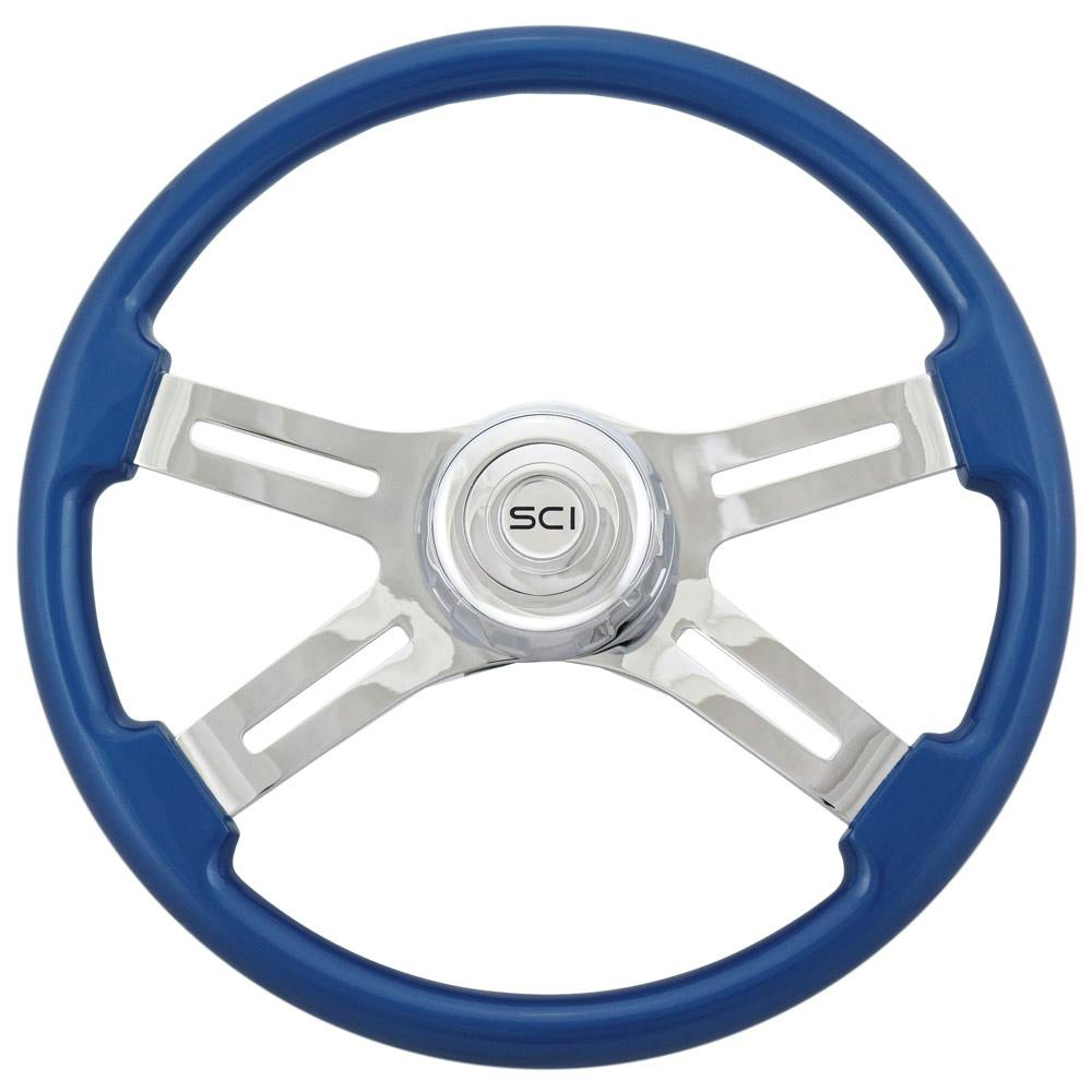20" 3-Spoke Retro SCI Steering Wheel (Bone) - Raney's Truck Parts
